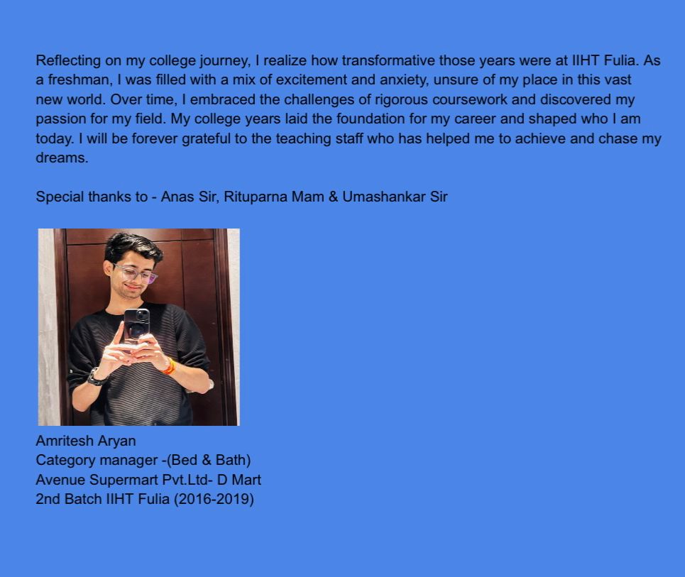 Indian Institutes of Handloom Technology - Fulia